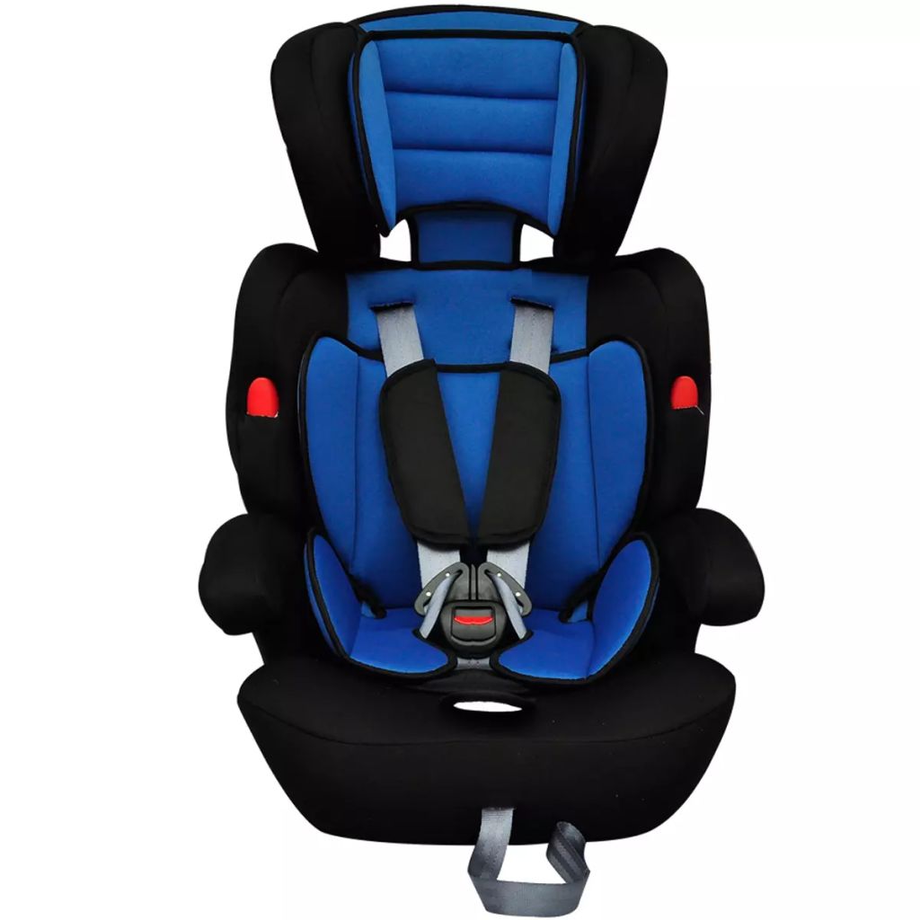 Bilbarnstol Med Säkerhetsbälte Blå/Svart