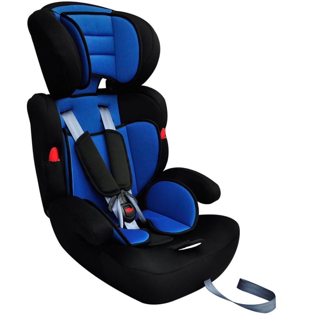 Bilbarnstol Med Säkerhetsbälte Blå/Svart