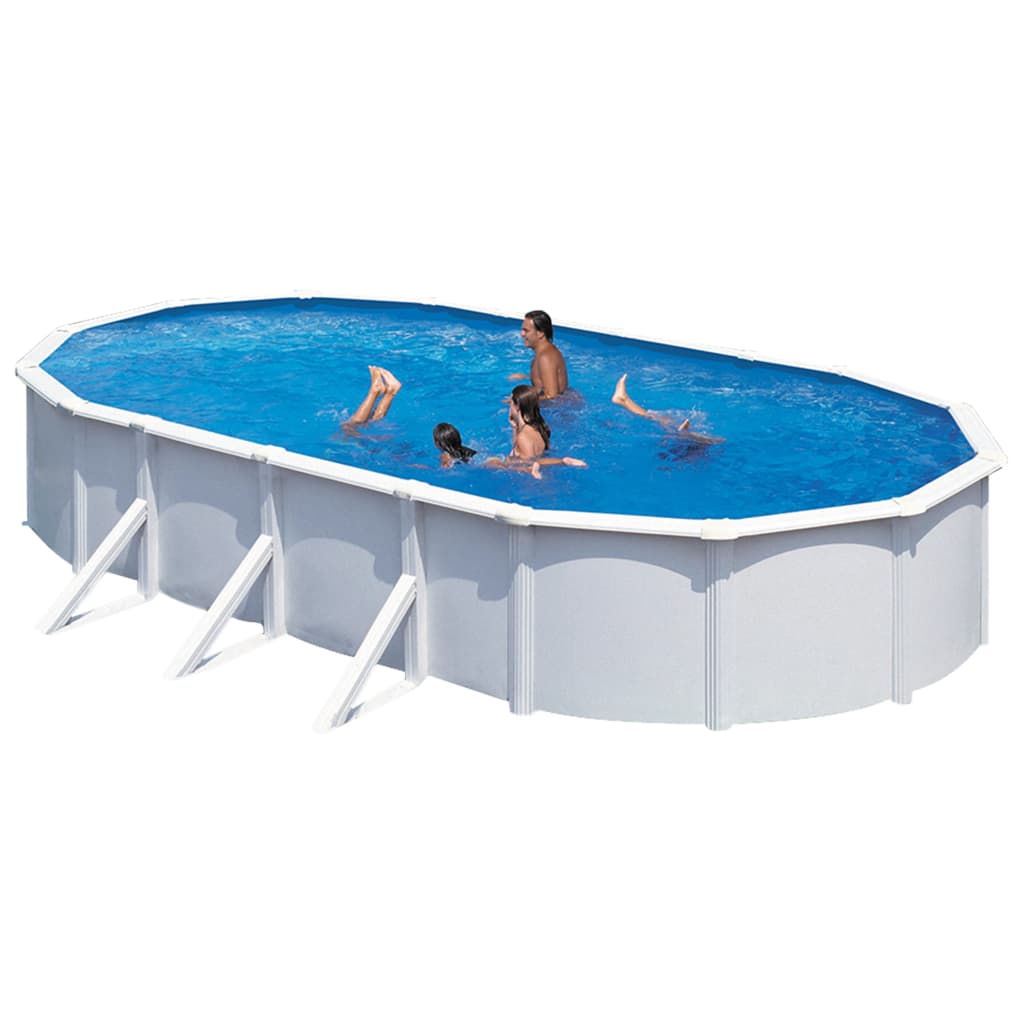 Kwad Pool Steely Deluxe Oval 6,1X3,6X1,2 M